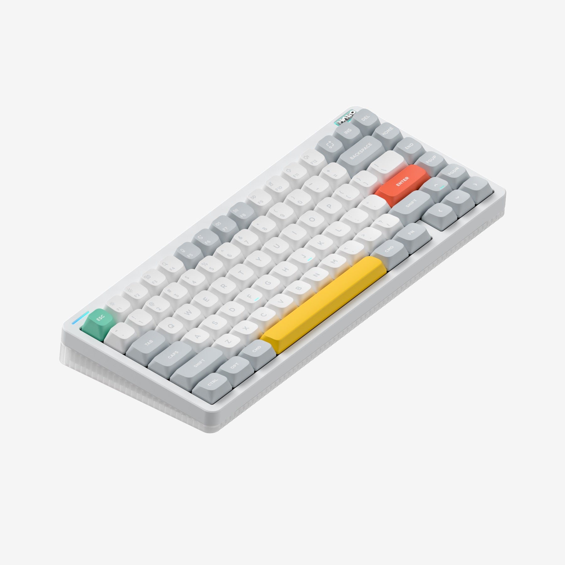 Halo75 V2 - Iconic White - Lemon Switches